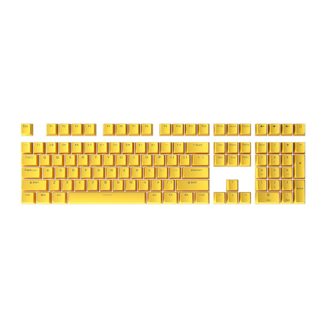 Yellow PBT Keycaps 104 Keys – Araboot | أرابوت